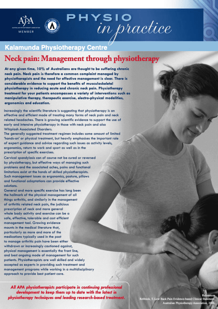 Back, Spine & Core Injuries - Kalamunda Physiotherapy Centre